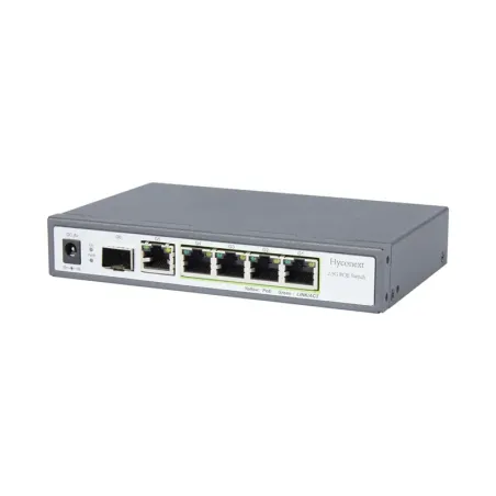 L2 Managed PoE Switch 5 Ports 1000M & 1 SFP 1G & 60W PoE Power HC5GT1GP ...