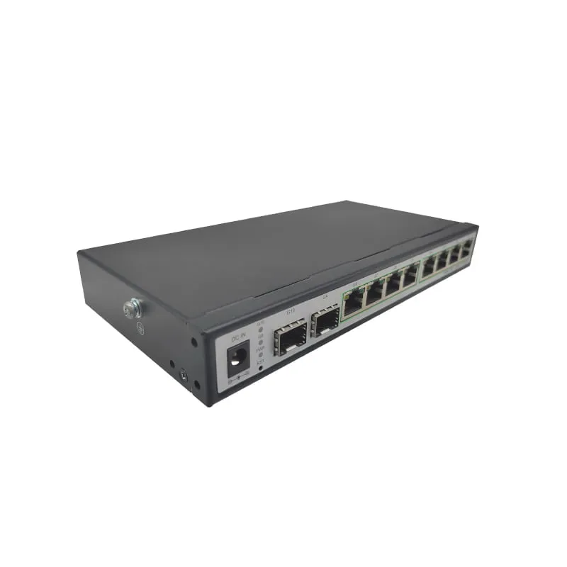 L2 Managed PoE Switch 8 Ports 1000M & 2 SFP 1G & 120W PoE Power ...
